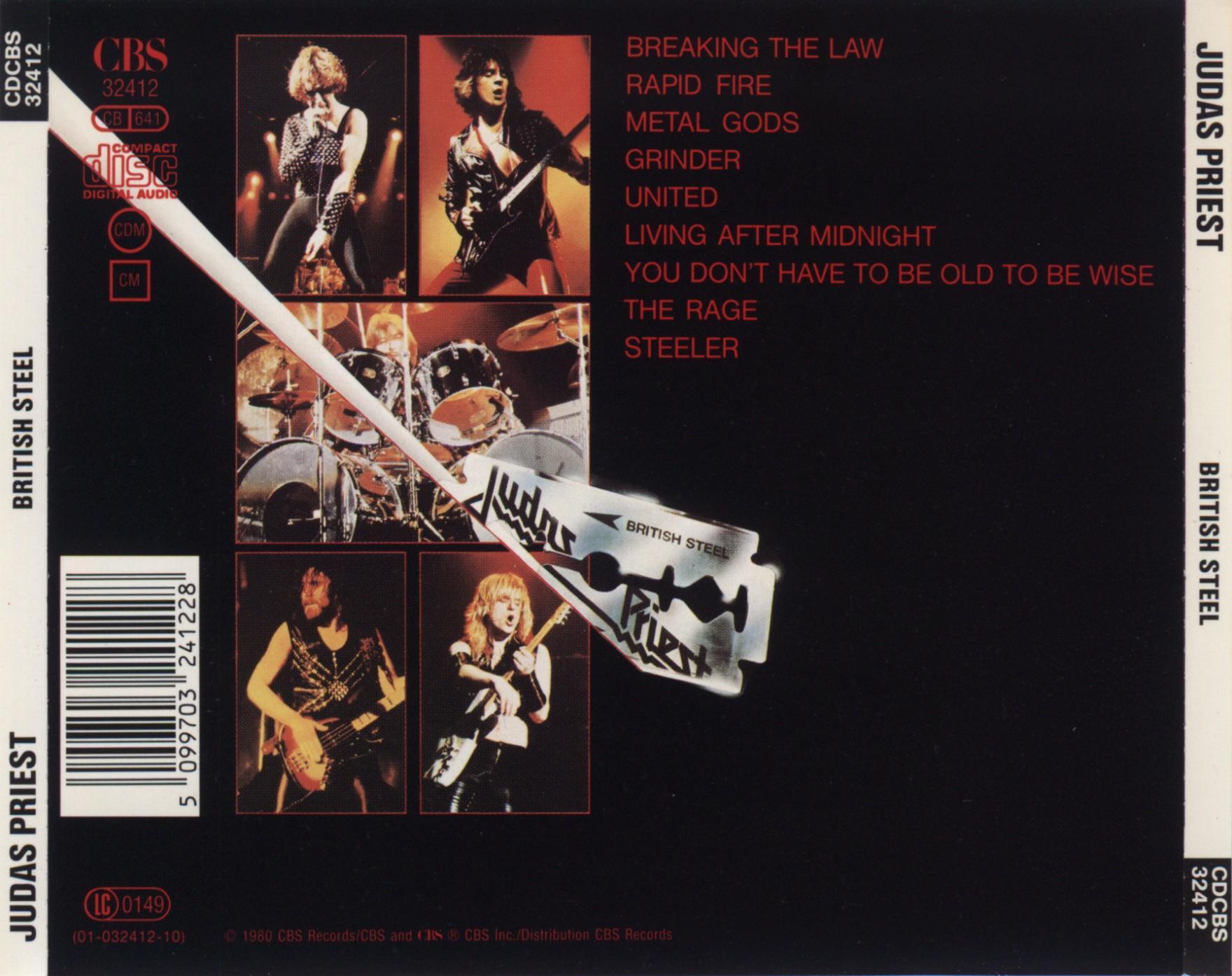 Judas Priest British Steel : Back | CD Covers | Cover Century | Over 1. ...